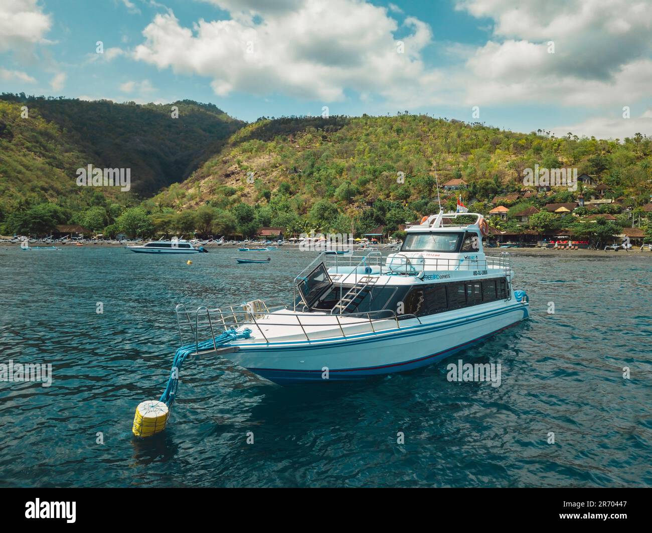 Yacht in sea,Â Amed, Bali, Indonesia Stock Photo - Alamy
