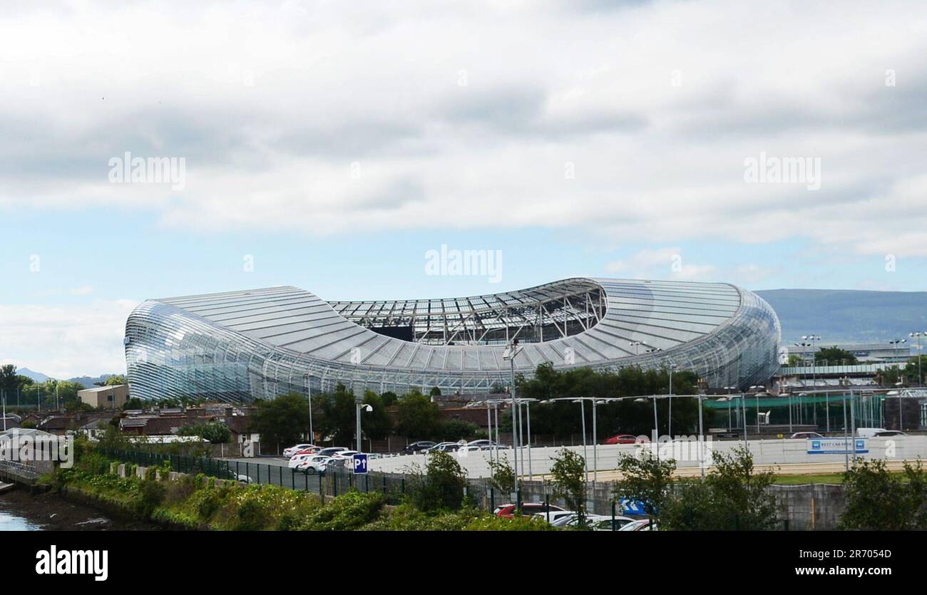Aviva Stadium by the River Dodder in Dublin, Ireland Stock Photo - Alamy