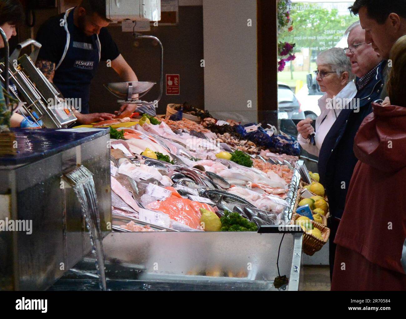 Fresh seafood at the Beshoffs The Market & Beshoffs Sea Grill in Howth ...
