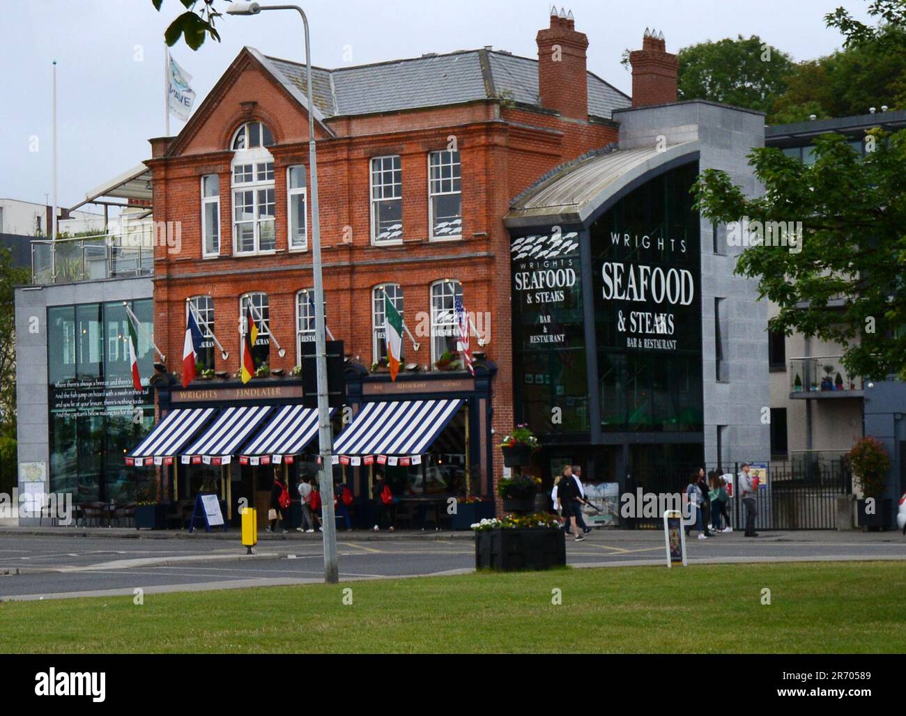 Wrights Seafood & Steaks Bar & Restaurant in Howth, Ireland Stock Photo ...