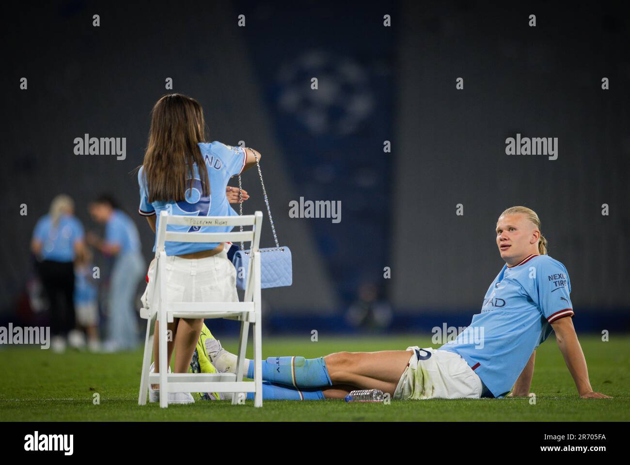 Istanbul, Turkey. 10th Jun 2023. Erling Haaland (City) mit Freundin ...