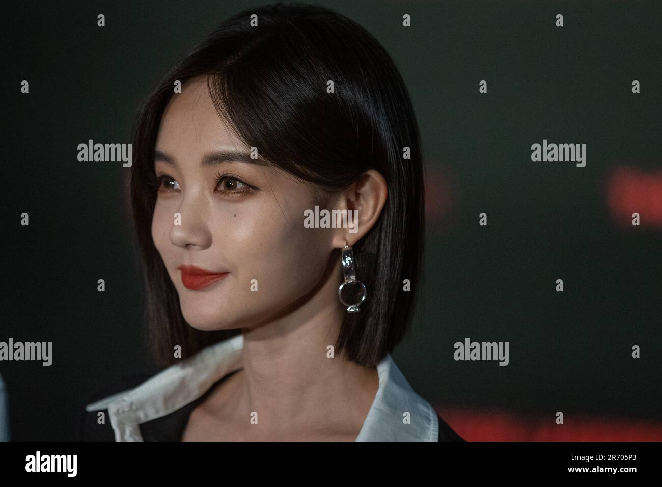Chinese actress and singe Li Yitong poses for photographer at The Karl ...