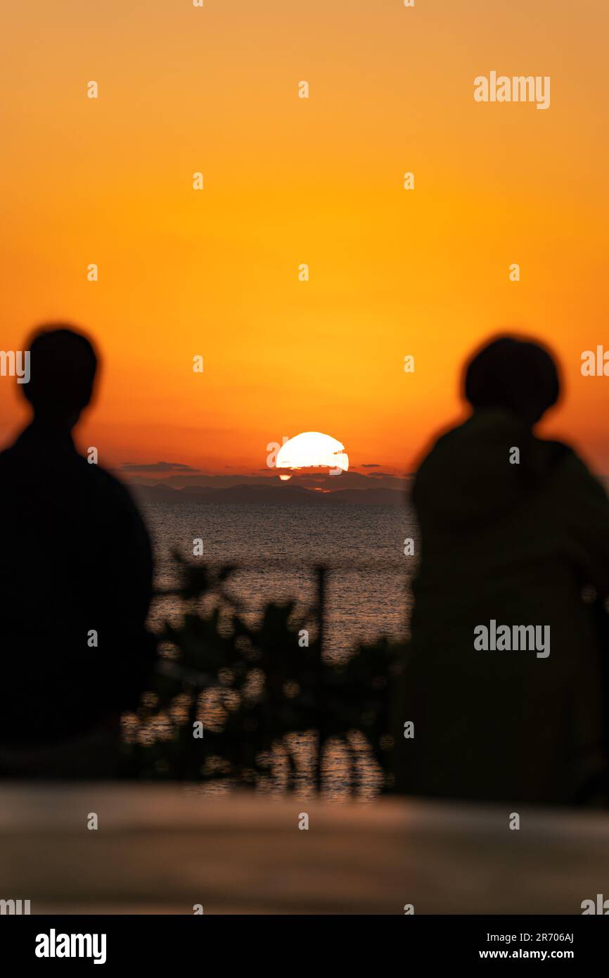 Watching sunsetting hi-res stock photography and images - Alamy