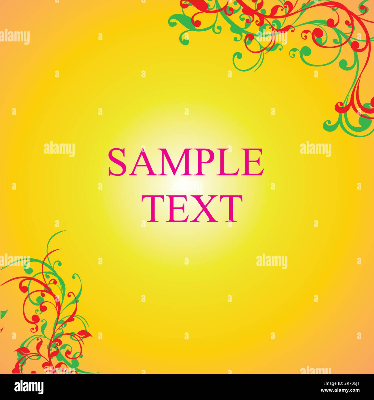 Abstract patterns on a yellow background. Vector Stock Vector Image ...