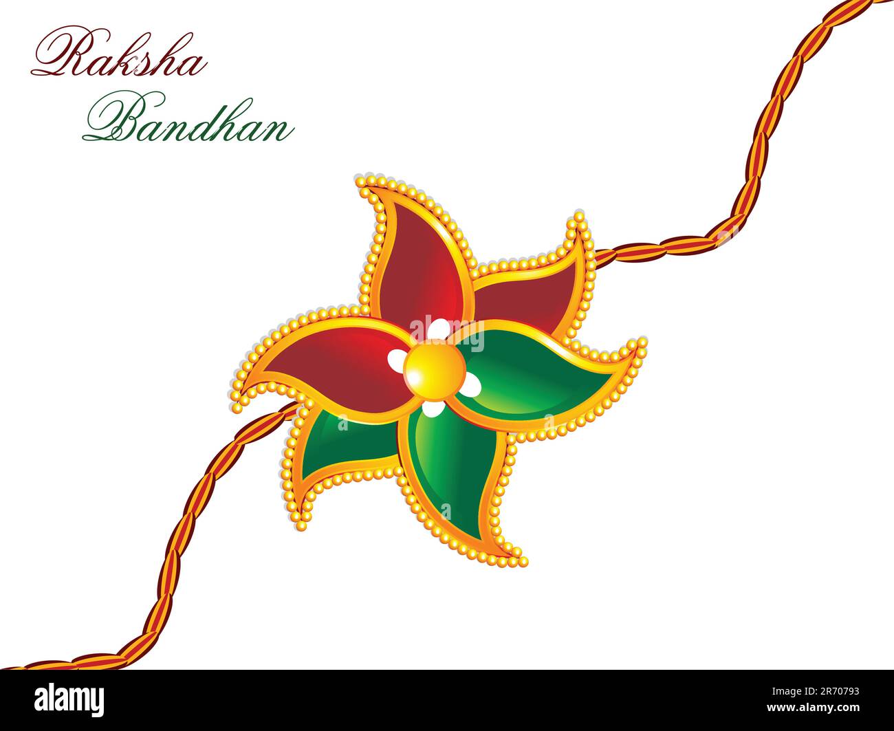 raksha bandhan theme rakhi vector illustration Stock Vector Image & Art ...