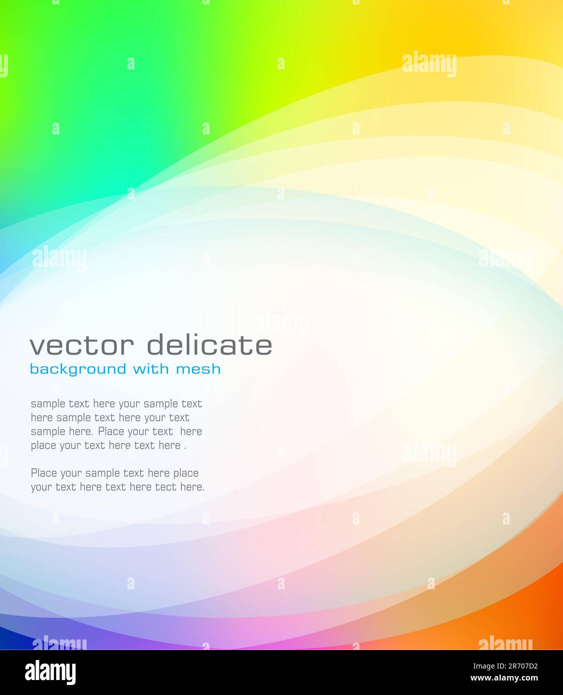 Colorful Business Brochure Background with Rainbow Colours and delicate ...