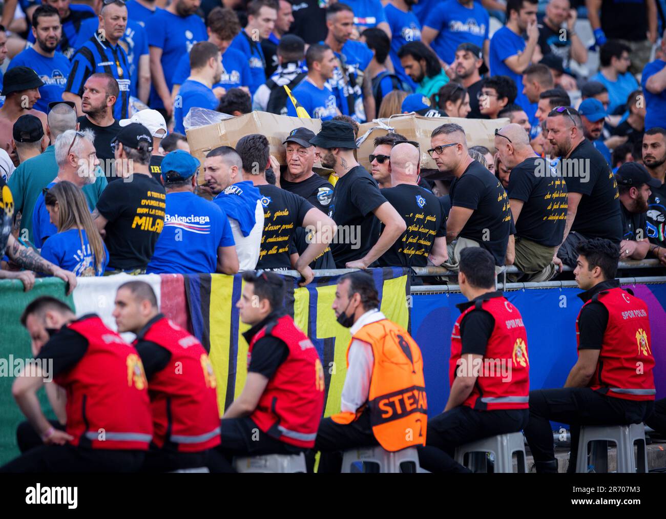 Istanbul, Turkey. 10th Jun 2023. Inter Fans im Atatürk Olympia Stadion ...
