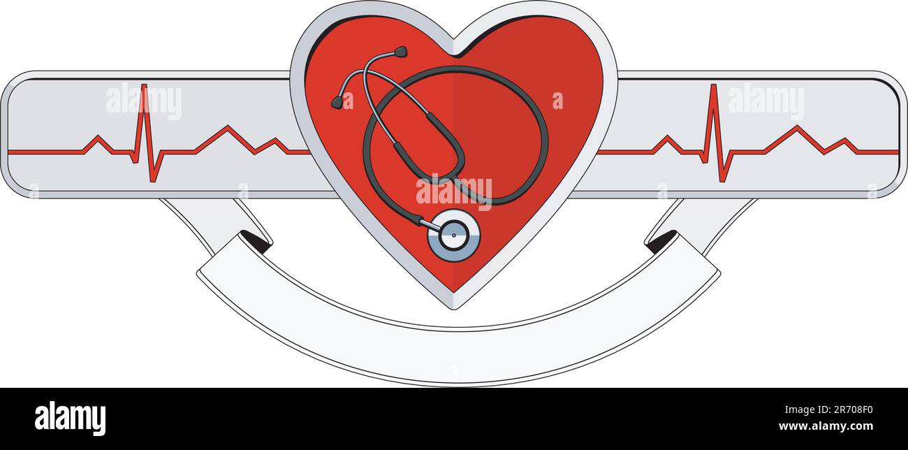 Ekg logo design Stock Vector Images - Alamy