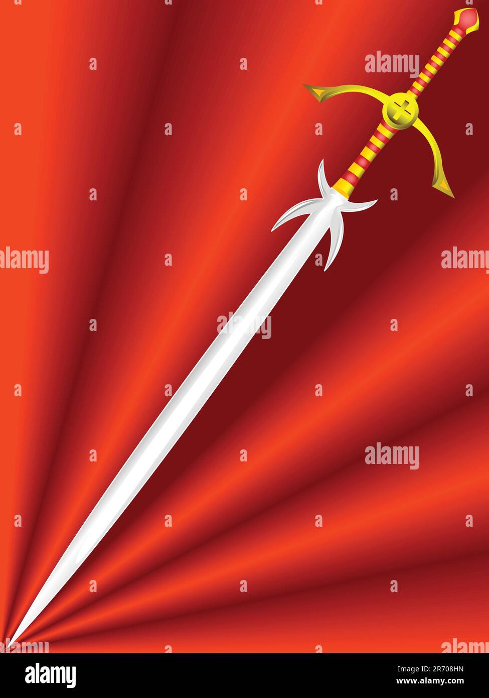 Ancient long knightly sword in a vector Stock Vector Image & Art - Alamy