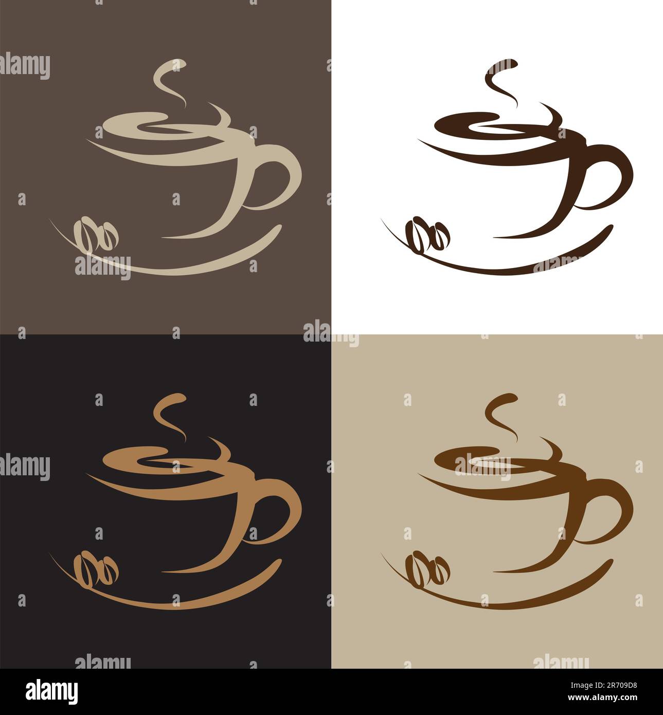 Vector illustration of coffee sign,logo Stock Vector Image & Art - Alamy