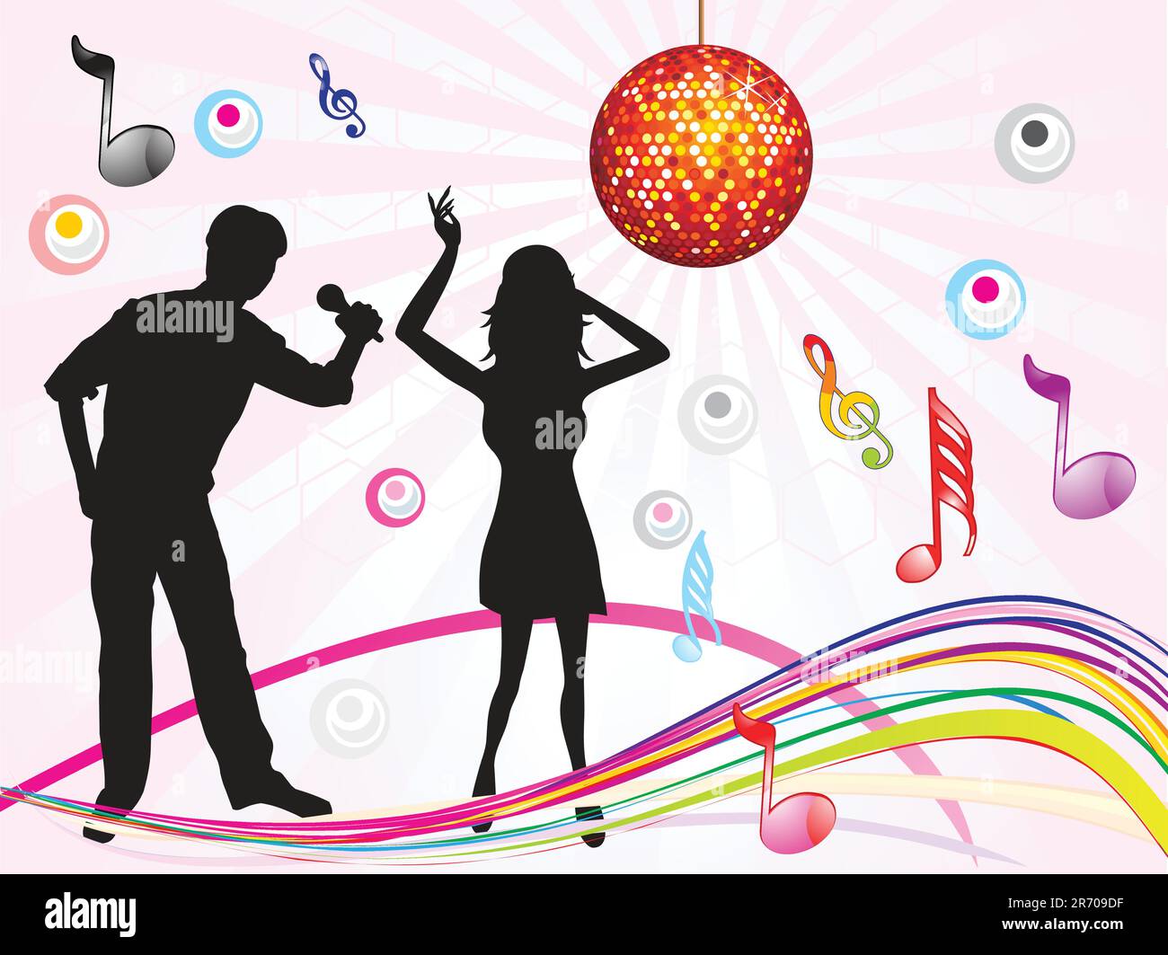 musical background vector illustration Stock Vector Image & Art - Alamy