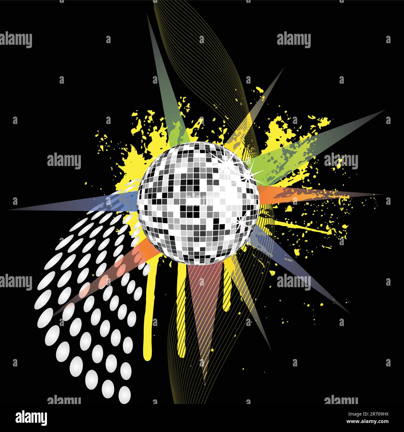 vector eps10 illustration of an abstract colorful party background ...