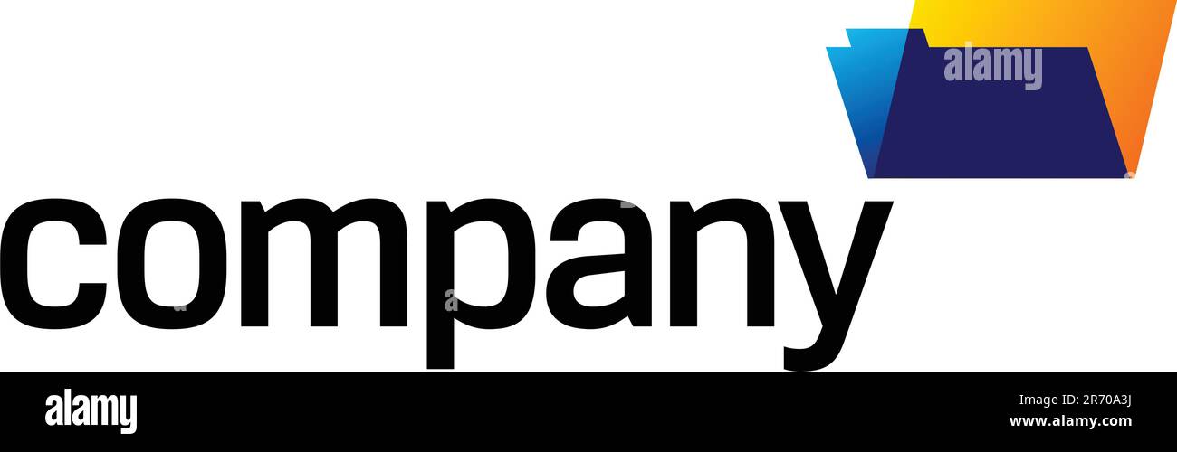 Vector file folder logo design for advocate Stock Vector Image & Art ...