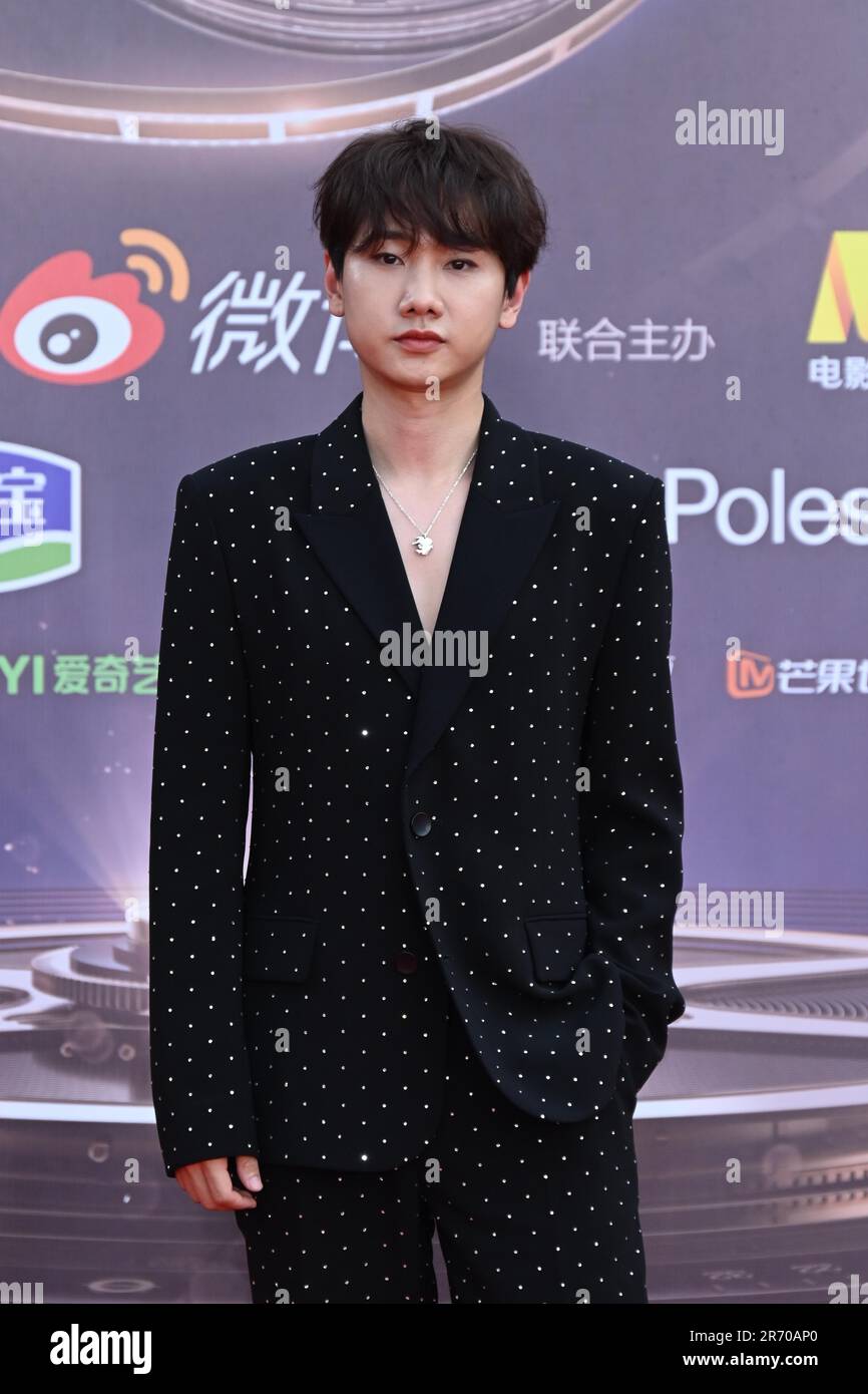 Chinese pop singer and songwriter Silence Wang attends the 2023 Weibo Movie Night in Kunshan ...