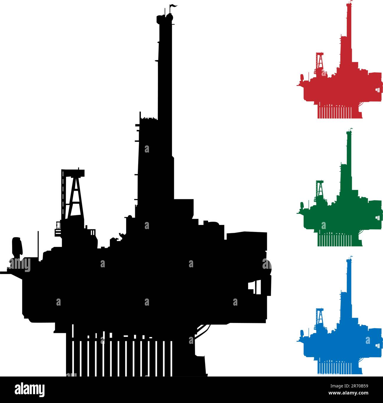 An image of an oil rig Stock Vector Image & Art - Alamy