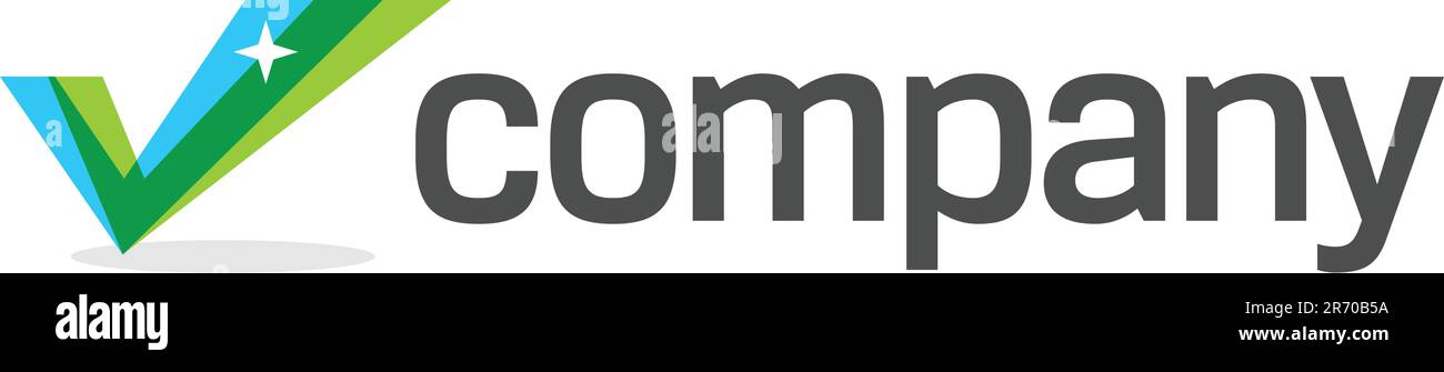 Green check mark logo hi-res stock photography and images - Alamy