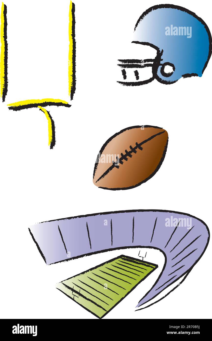 American football picture Cut Out Stock Images & Pictures - Alamy