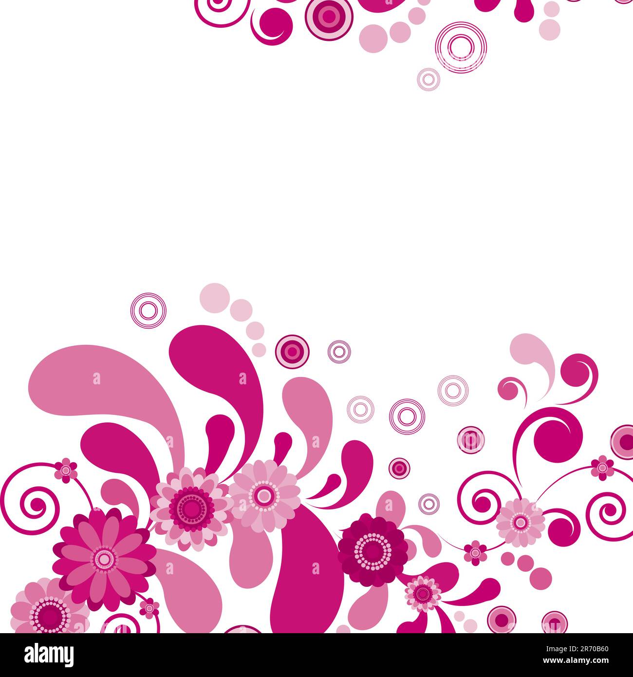 Vector. Pink flower. Floral background. To see similar, please visit MY ...