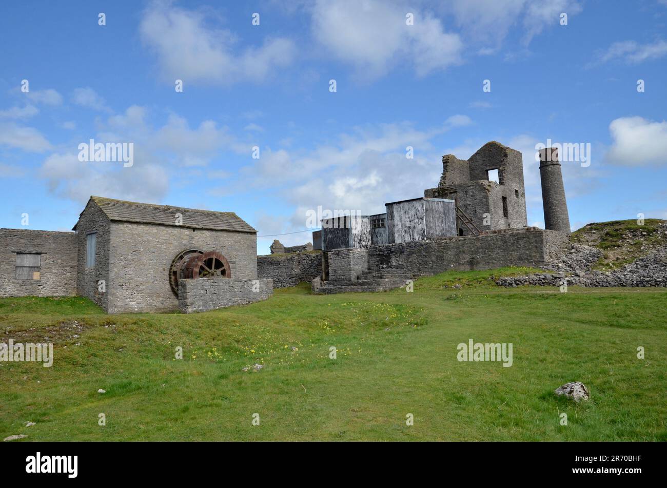 The disused Magpie Mine, a lead mine at Sheldon, near Bakewell in the ...