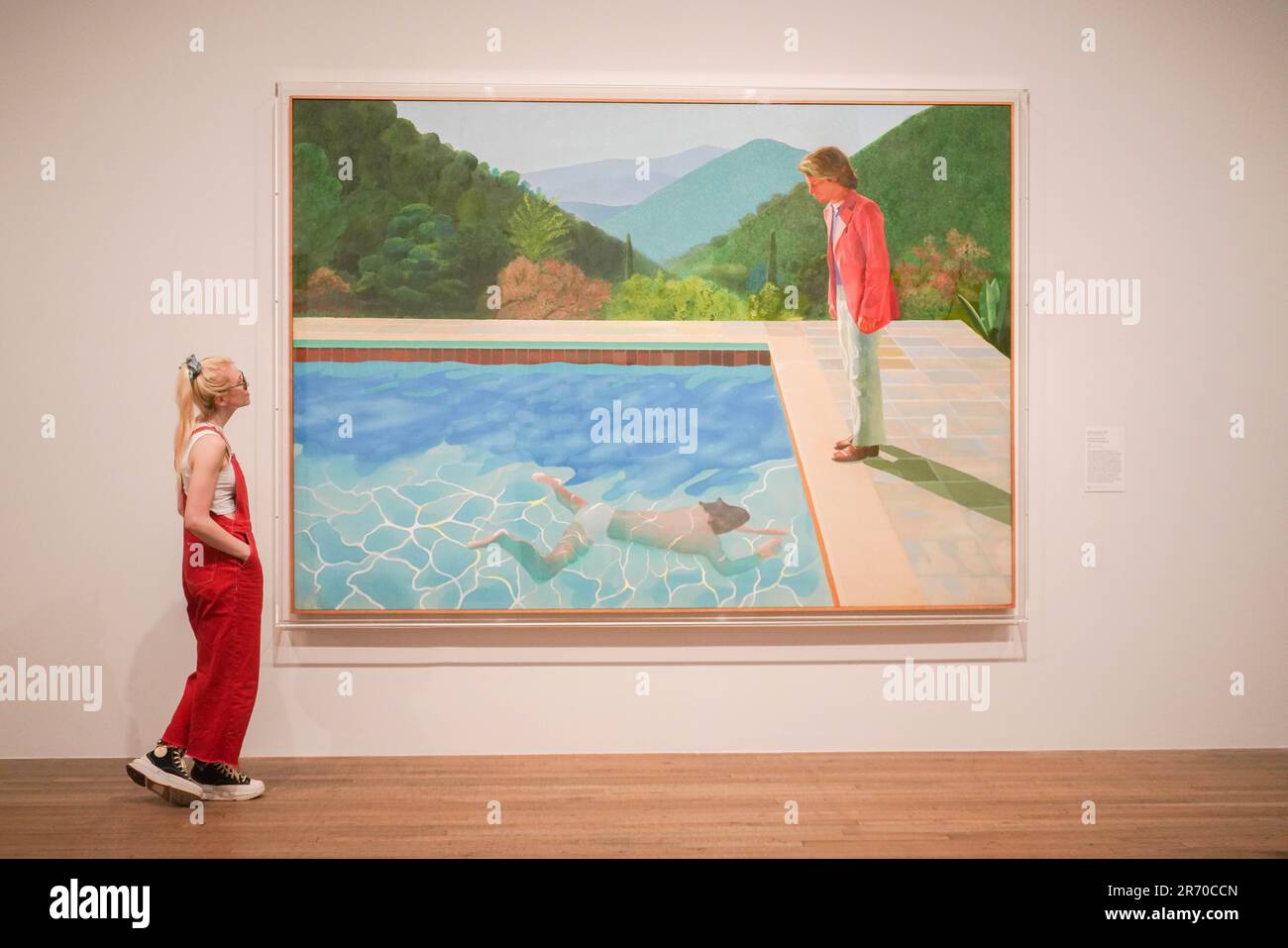 London UK. 12 June 2023 . David Hockney, Portrait of an Artist (Pool ...