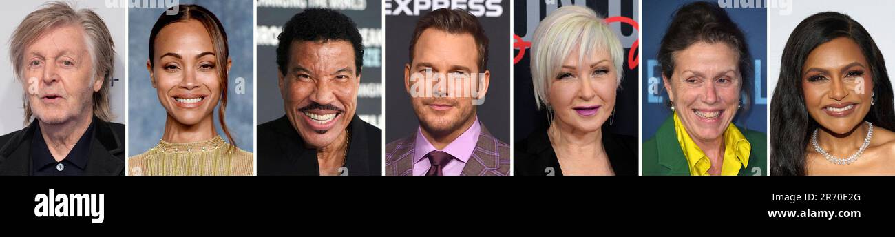 This combination photo of celebrities with birthdays from June 18 to ...