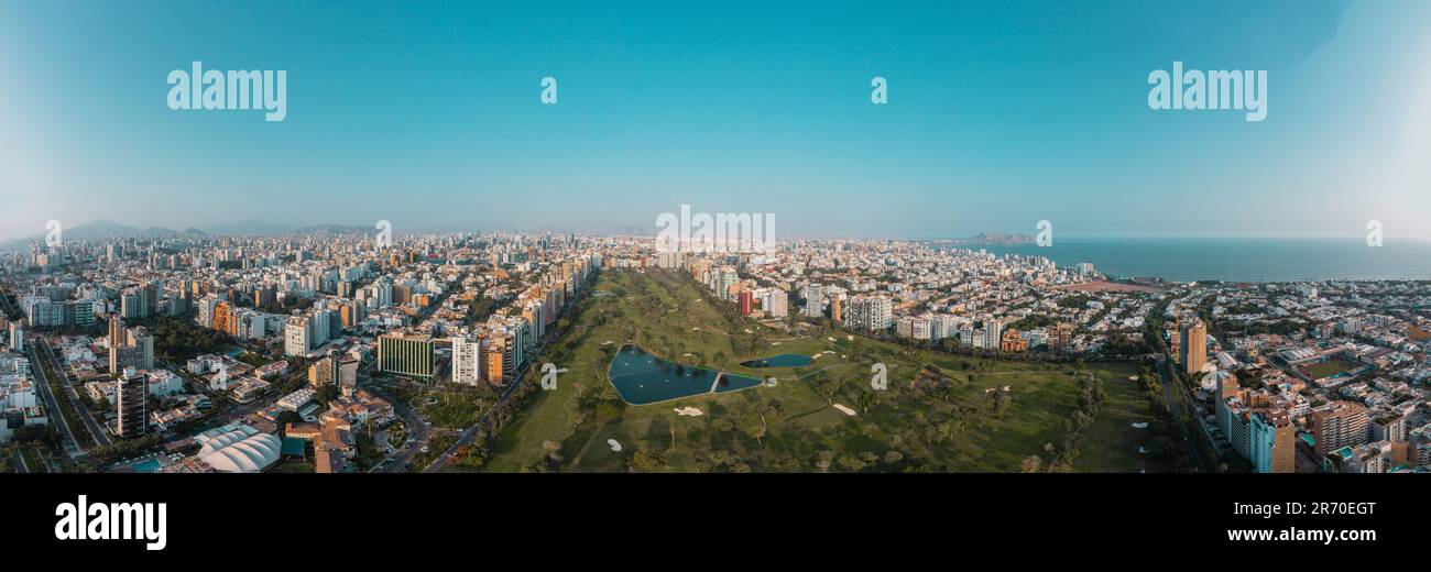 Aerial View of the San Isidro golf course in Lima, Peru Stock Photo - Alamy