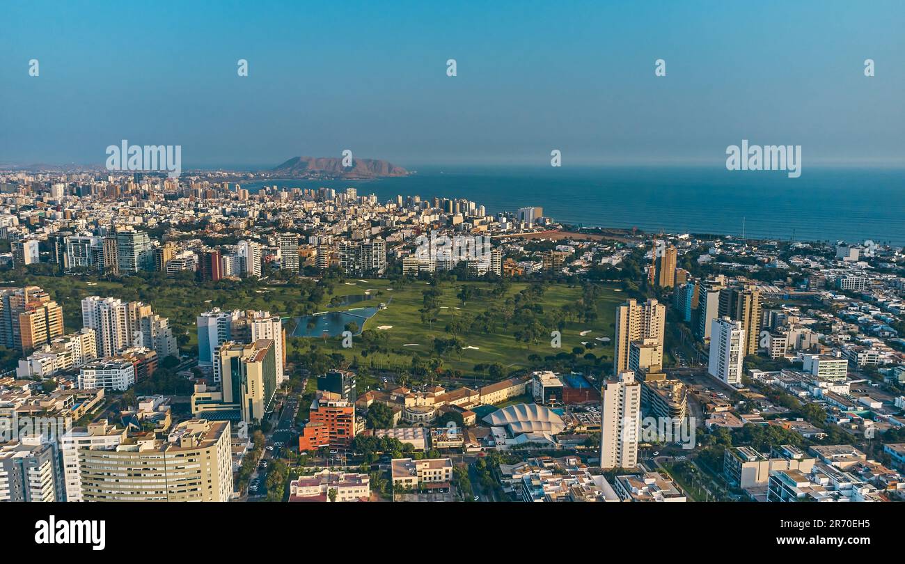 Aerial View of the San Isidro golf course in Lima, Peru Stock Photo - Alamy