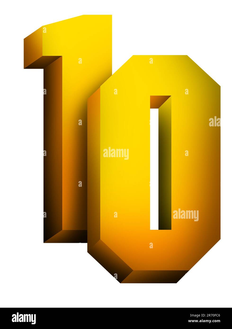 Number 10 logo golden Cut Out Stock Images & Pictures - Alamy