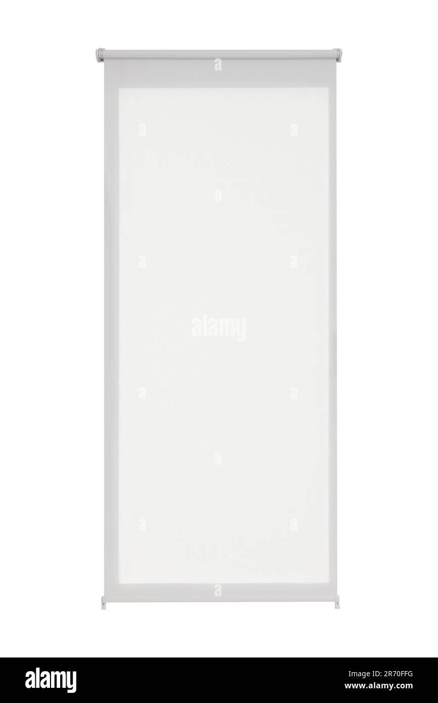 Closed white roller shutter Cut Out Stock Images & Pictures - Alamy