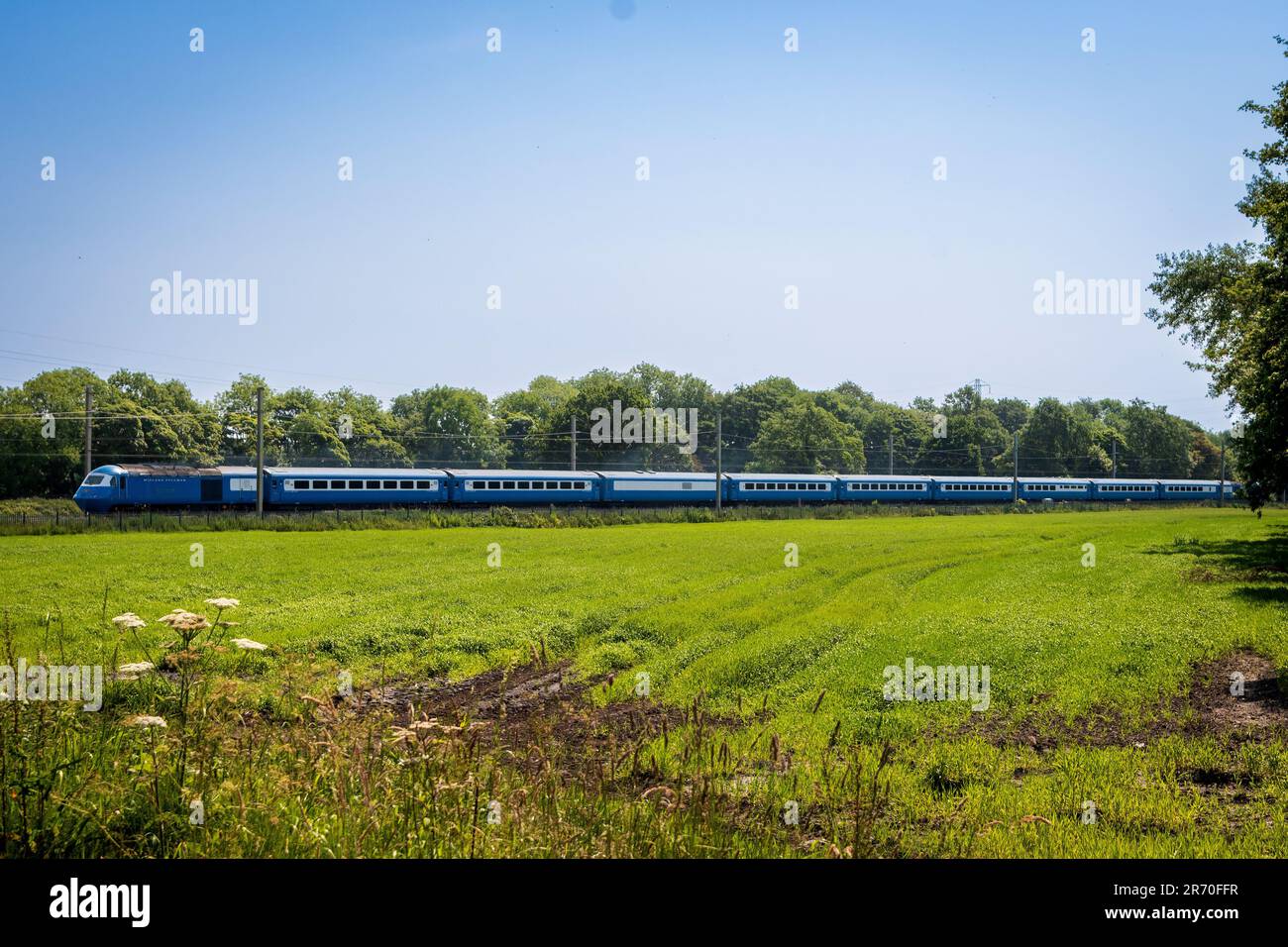 MIdland Blue Pullman railtour with power unit Geoff Drury Stock Photo ...