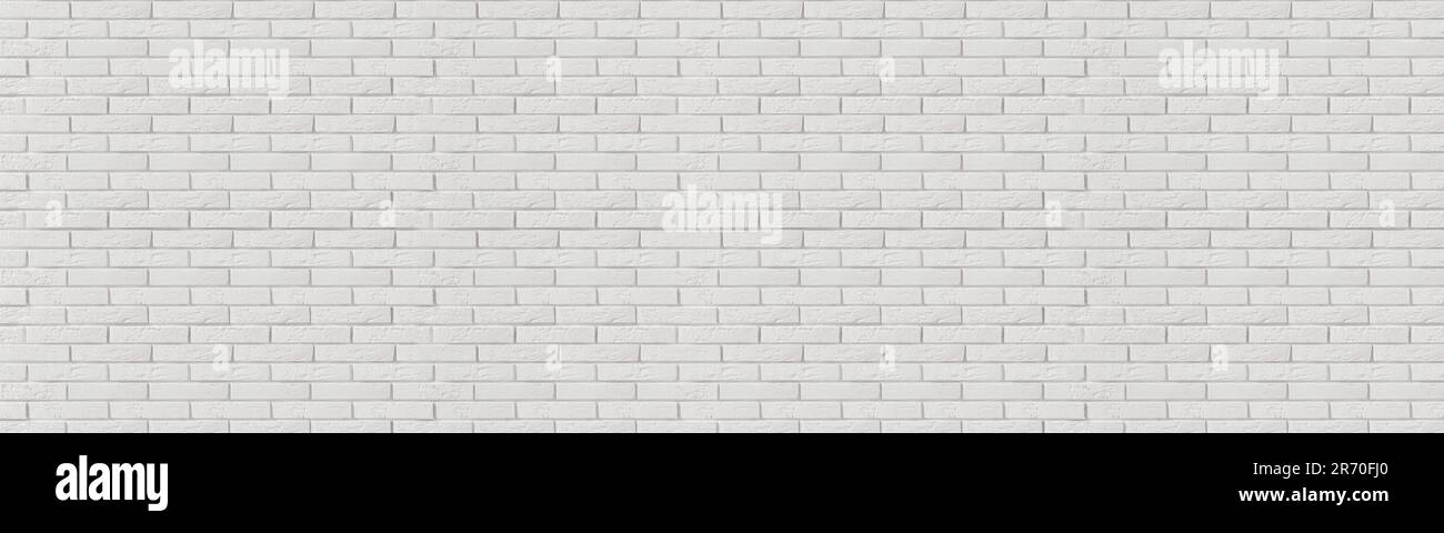 White brick wall as background. Banner design Stock Photo - Alamy