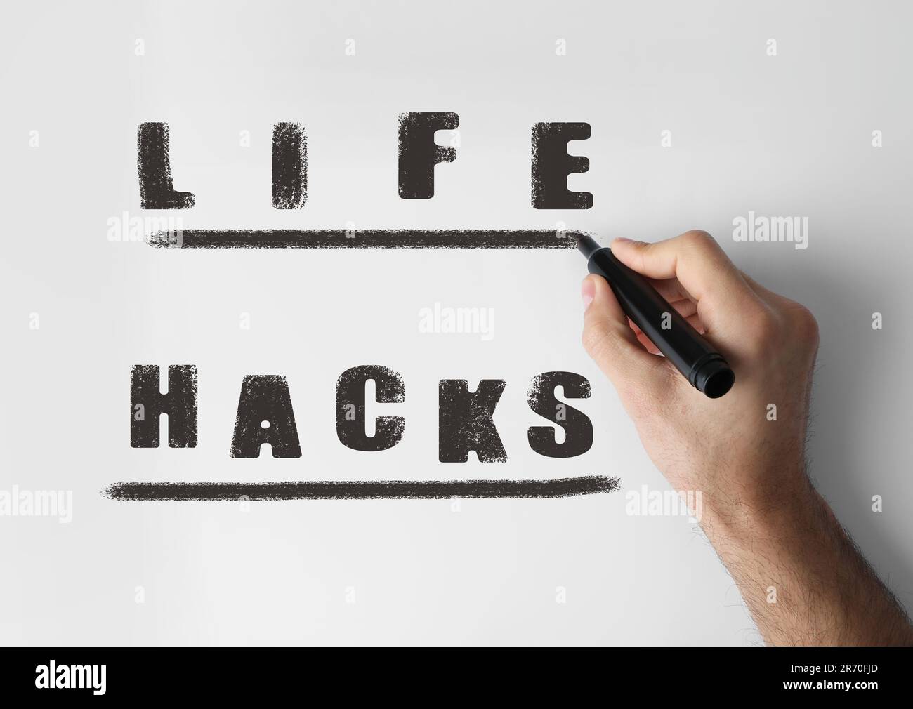 Student underlining words hi-res stock photography and images - Alamy