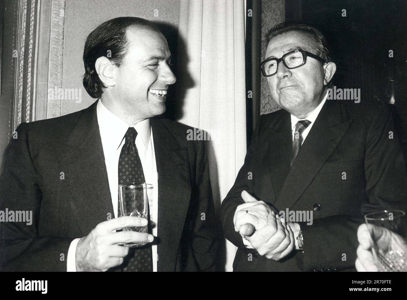 SILVIO BERLUSCONI - GIULIO ANDREOTTI Stock Photo - Alamy
