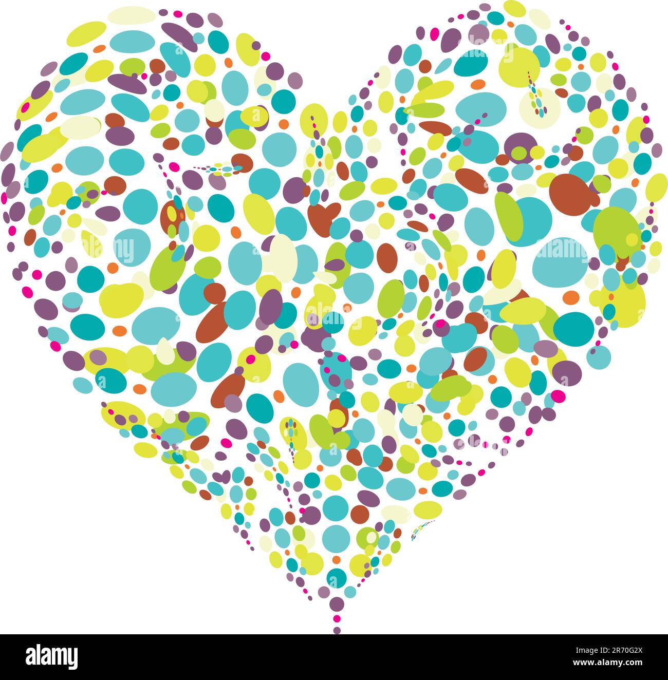 Funny colorful heart shape design Stock Vector Image & Art - Alamy