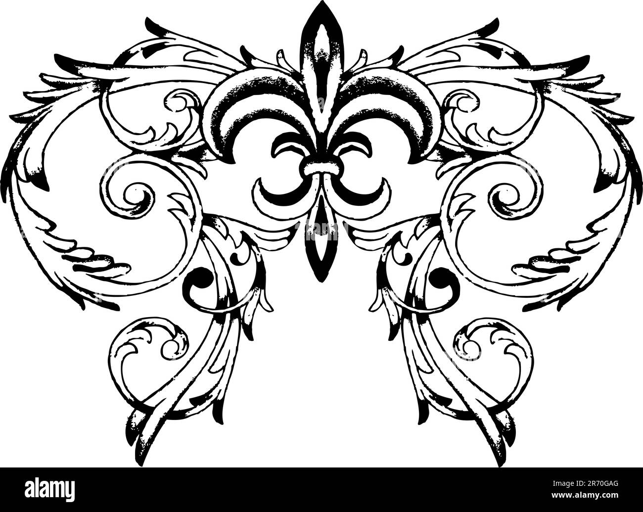 Ornate scroll pattern Stock Vector Images - Alamy