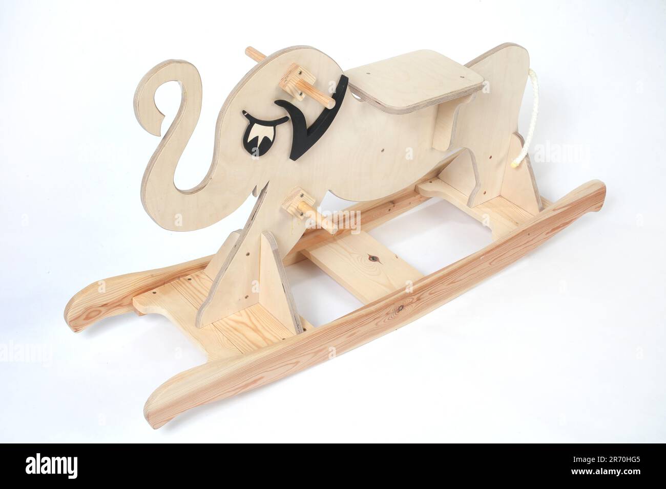 A wooden rocking elephant Stock Photo - Alamy