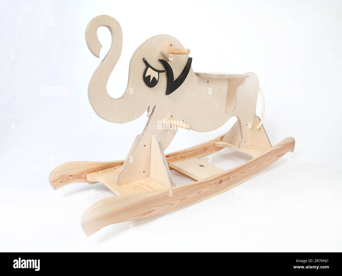 A wooden rocking elephant toy Stock Photo - Alamy