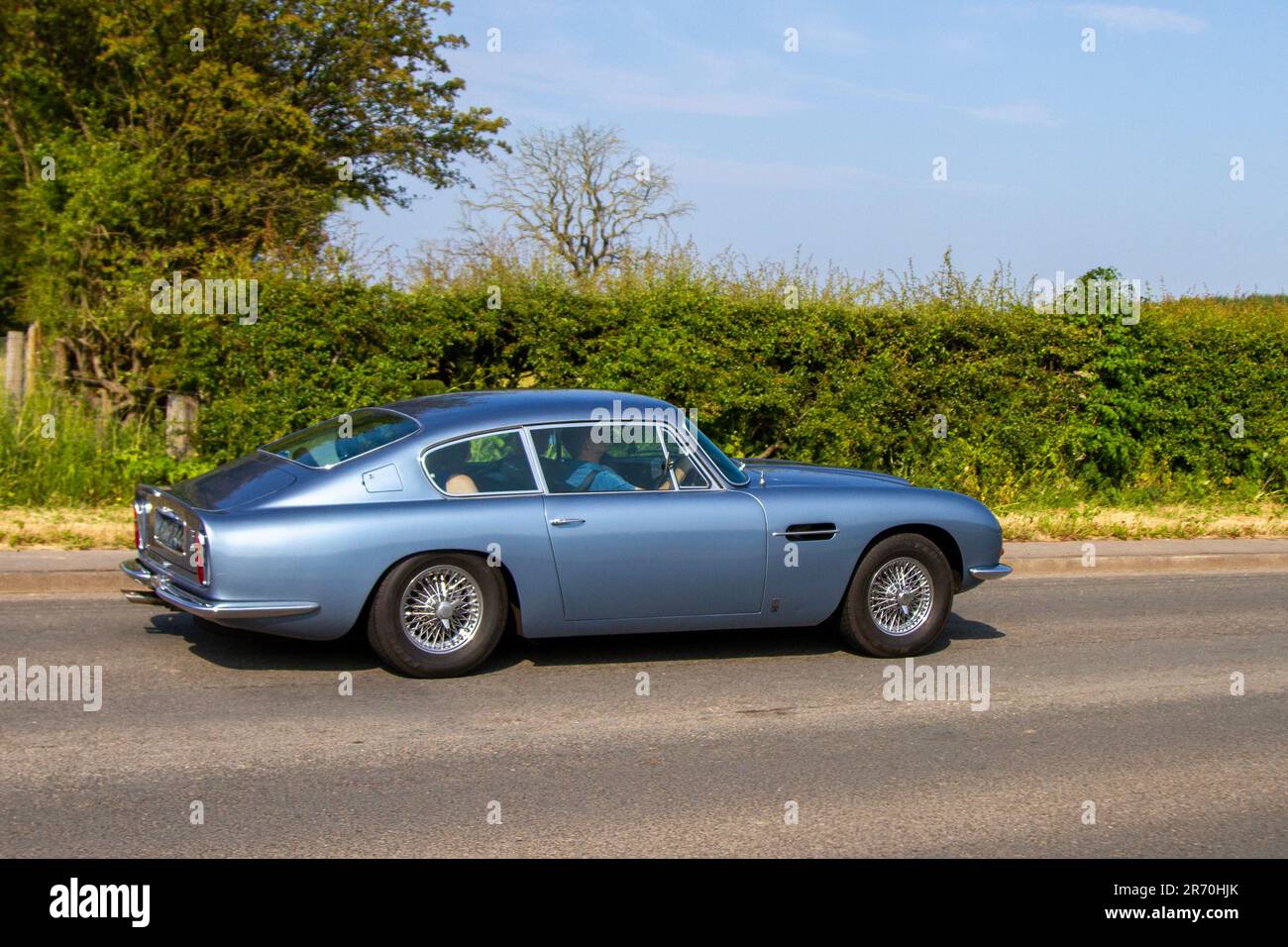 1969 60s sixties Blue Grey British Aston Martin DB6 Coupe; Classic ...