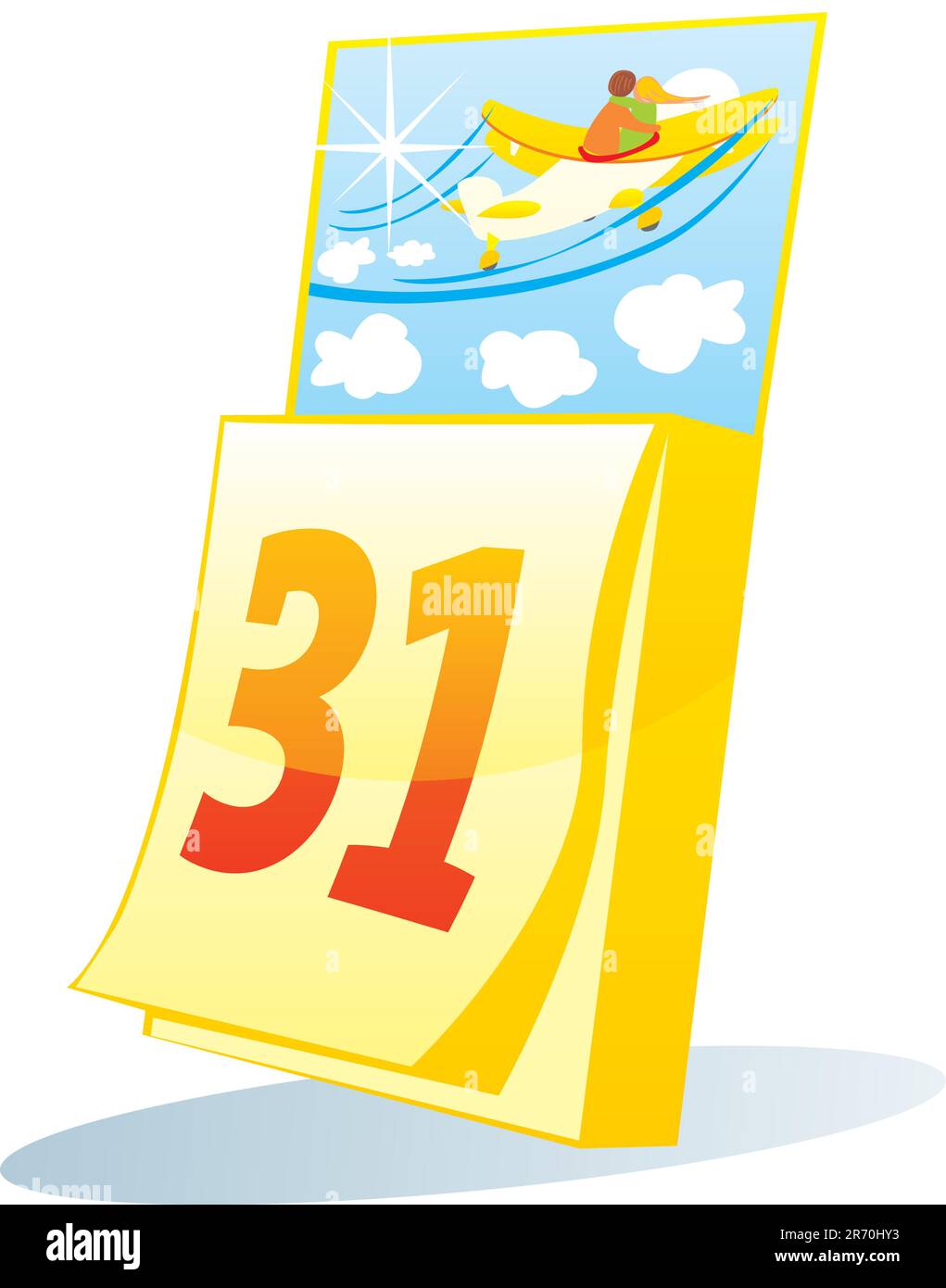 fully editable vector illustration of isolated colored calendar Stock ...