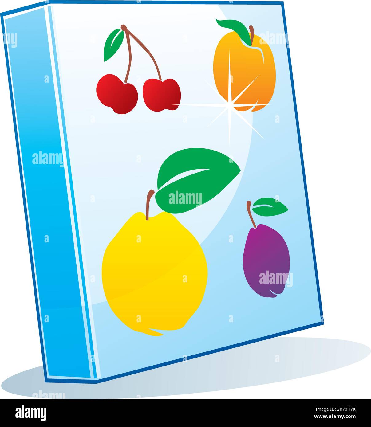 fully editable vector illustration of isolated colored binder Stock ...
