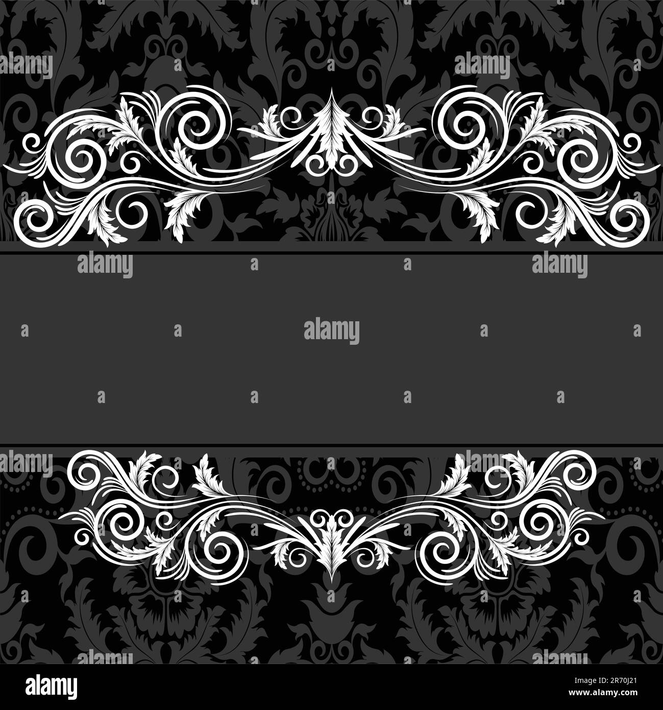 Vintage border design Black and White Stock Photos & Images - Alamy