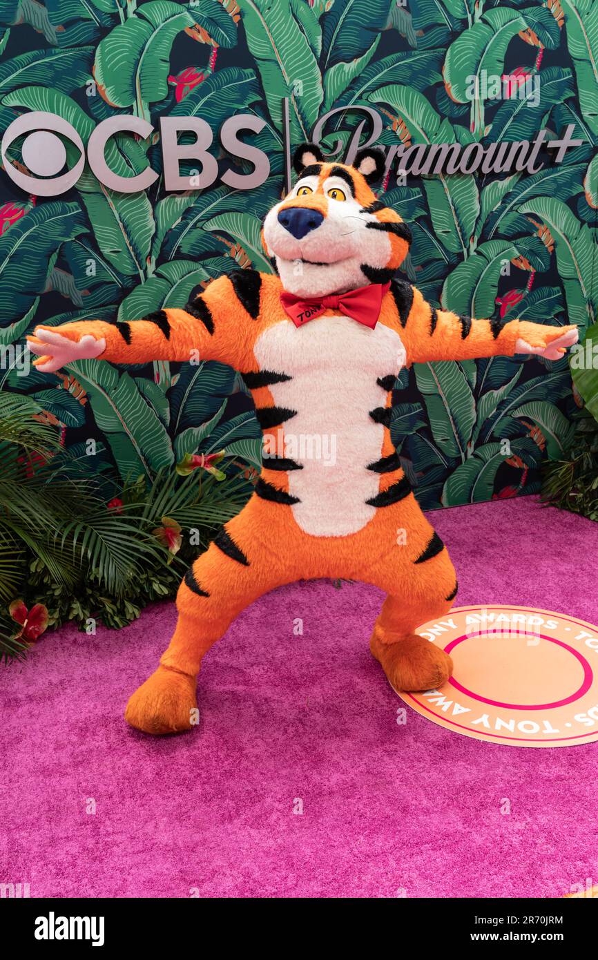 Tony the Tiger attends 76th Annual Tony Awards at United Palace Theatre ...