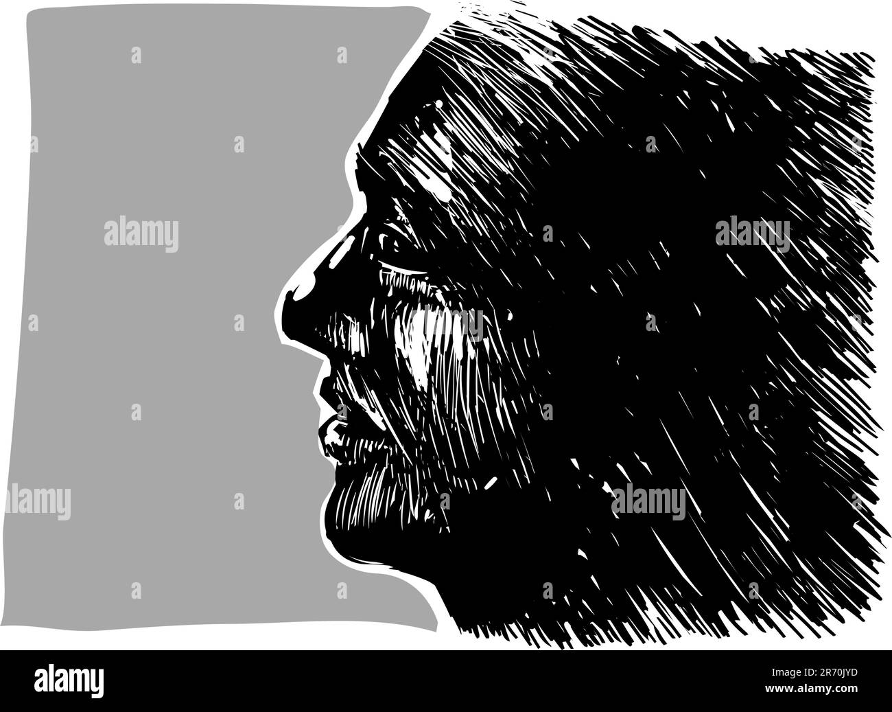 Human profile concept man Stock Vector Images - Alamy