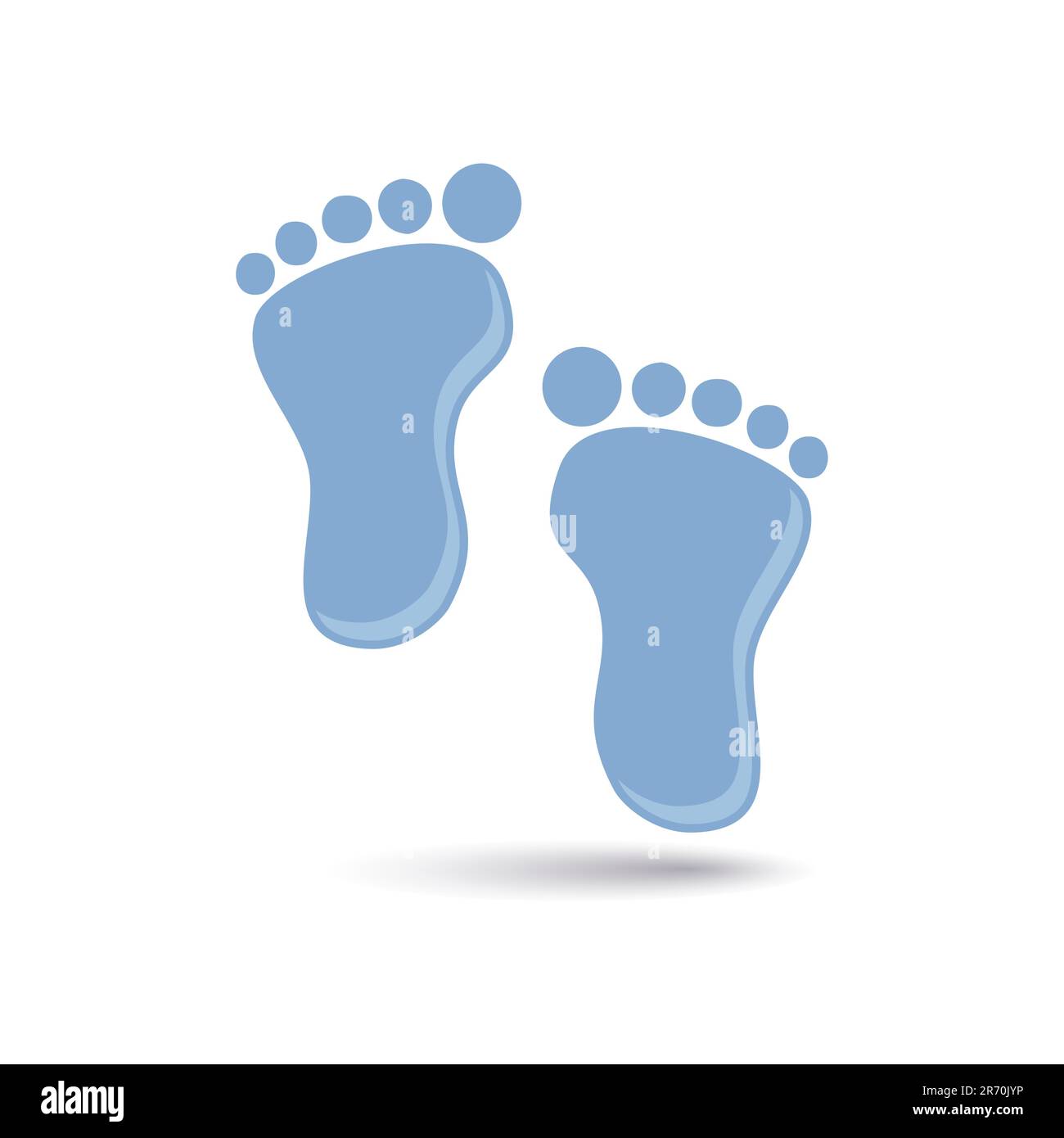 blue baby foot Stock Vector Image & Art - Alamy