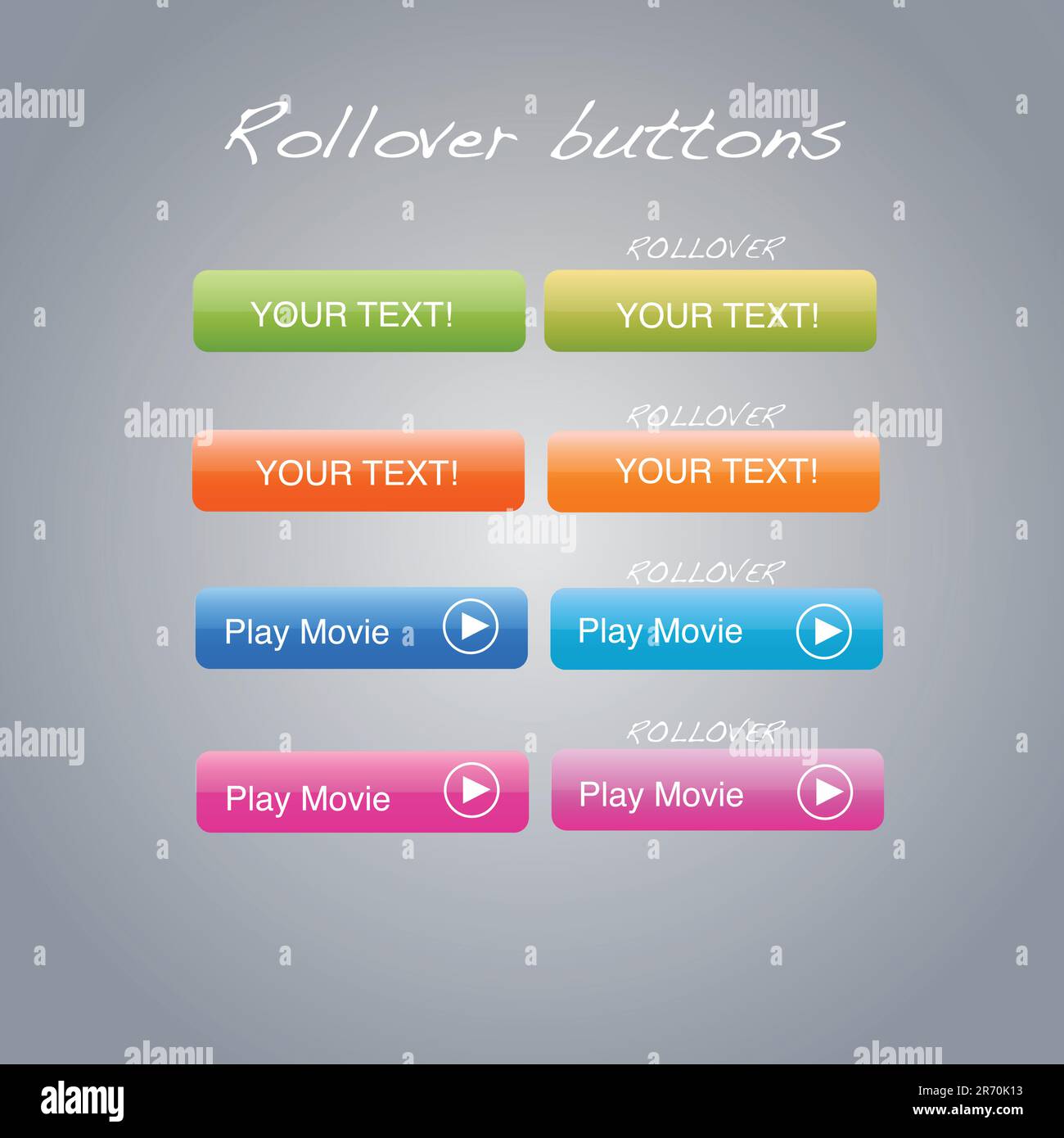 Orange yellow buttons Stock Vector Images - Alamy