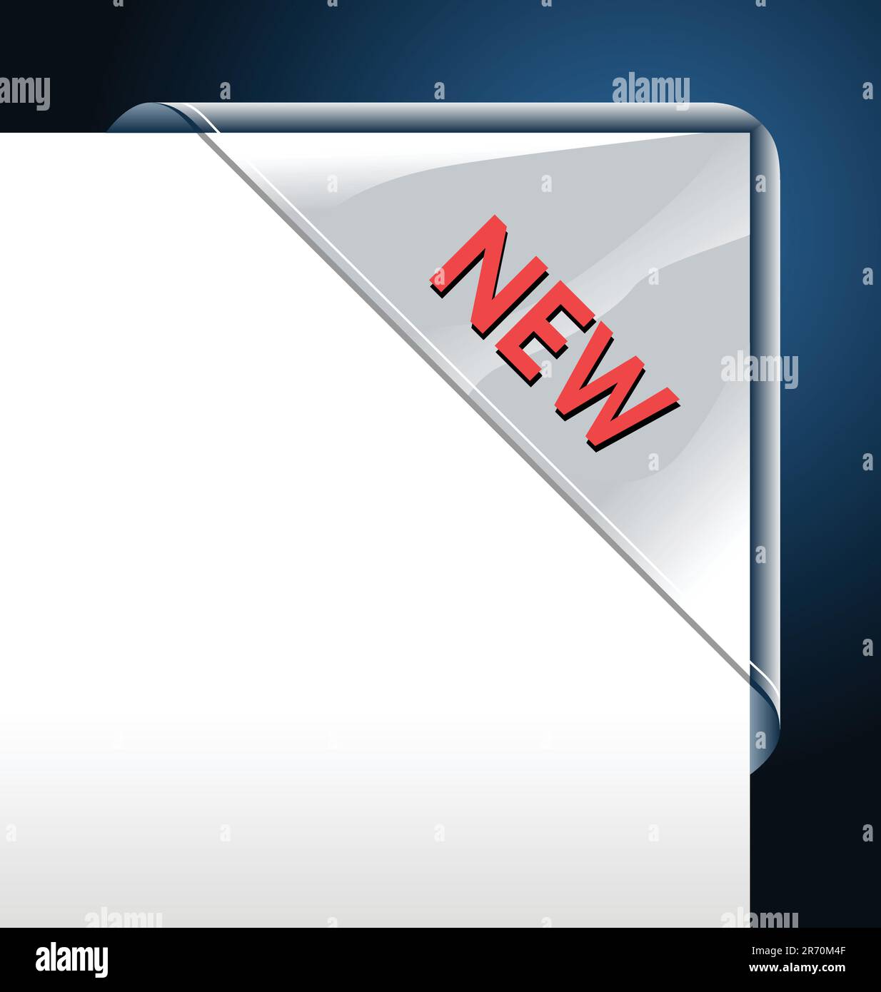 New transparent corner business ribbon. Vector illustration Stock ...