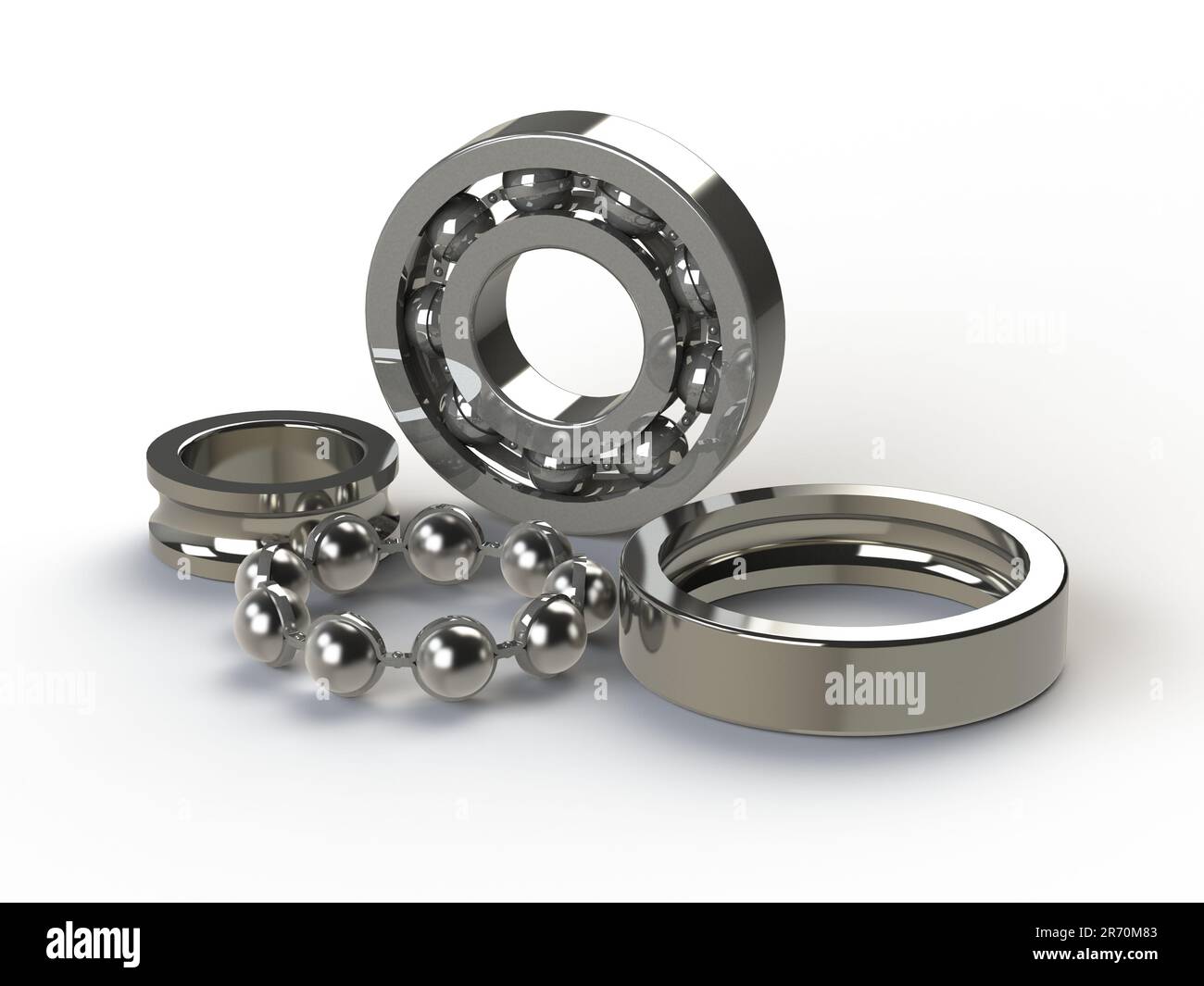 3d rendering steel ball bearing hi-res stock photography and images - Alamy