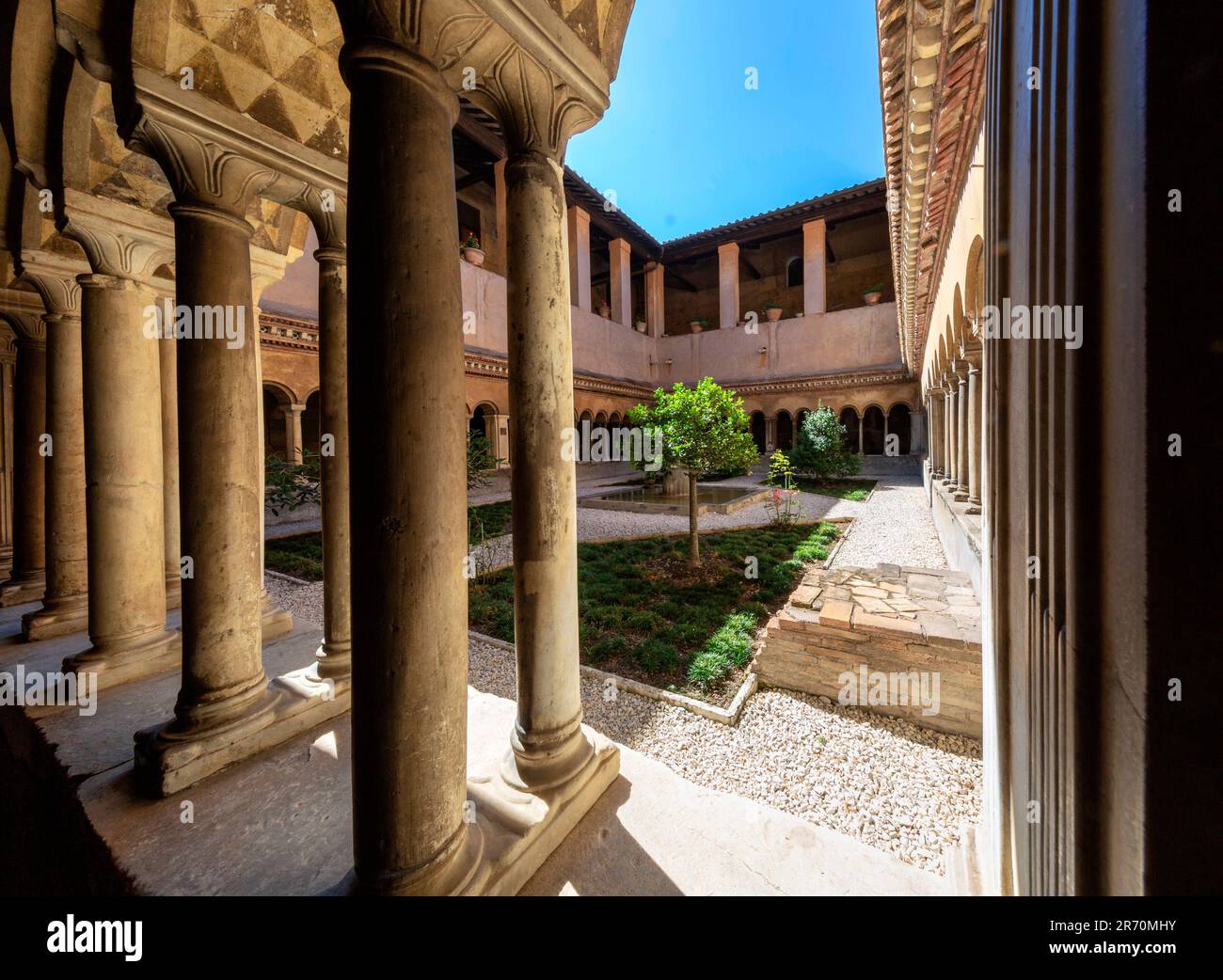 Cloisters of the Basilica of the Quattro Coronati. Church of the four ...
