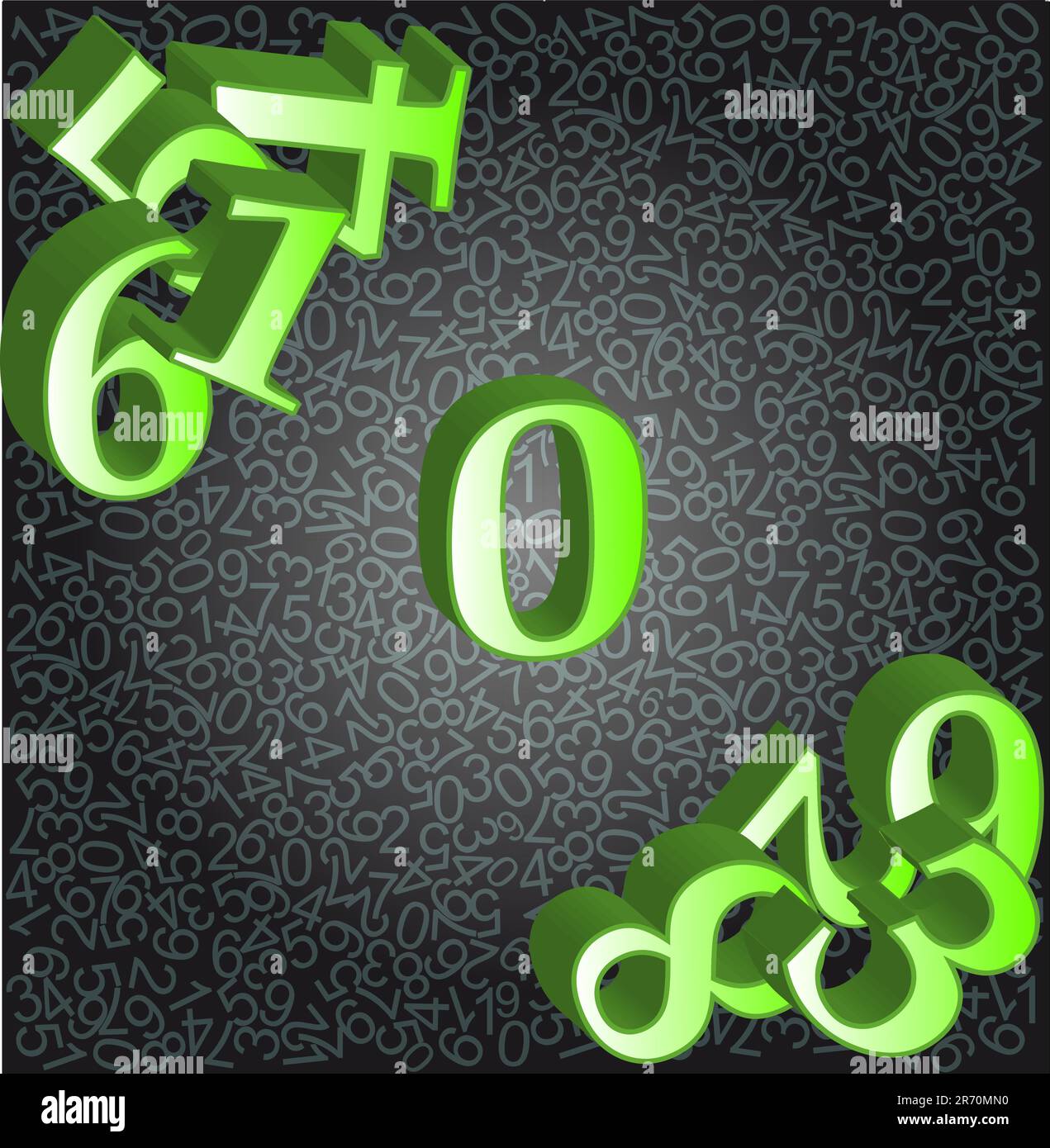 Concept random numbers Stock Vector Images - Alamy