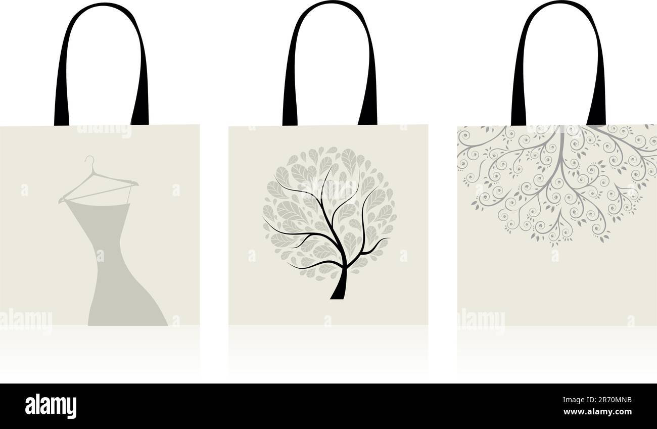 Plastic shopping bag bags Stock Vector Images - Alamy
